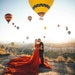Flying Dress for Photoshoot Flowy Engagement Dress Long Flying Dress ...