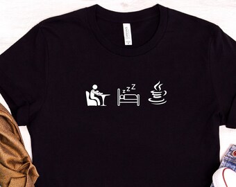 Eat Sleep Code Shirt - Etsy