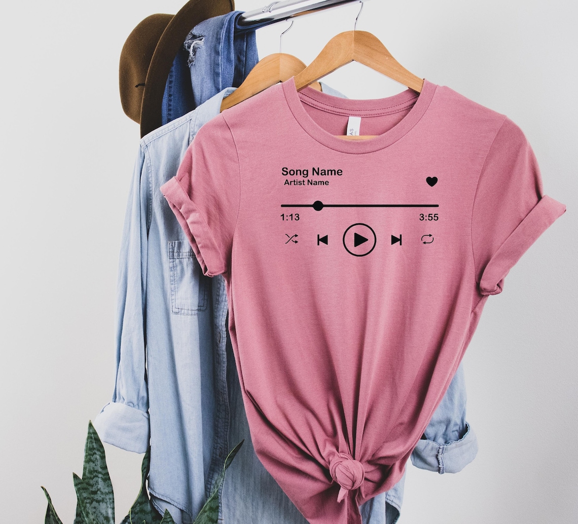 Custom Your Best Song Tshirt, Spotify Music List Tee , Personalized ...