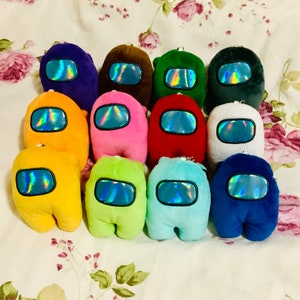 12 Handmade Polynylon Among Us Space Crewmate Imposter Game Iridescent ...