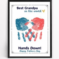 Dad Poem Handprint, Father's Day Poem Printable, Dad Birthday Gift From ...