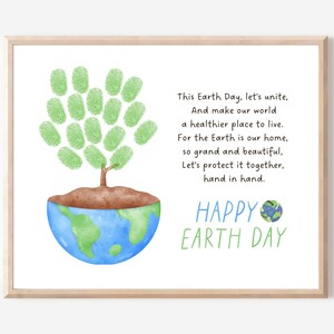 Plant a Tree Handprint Art, Earth Day Handprint, Handprint Craft ...