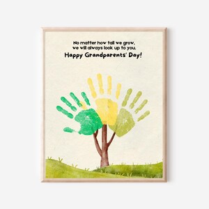 Grandparents' Day Handprint Tree , Grandparent's Day Handprint Craft ...