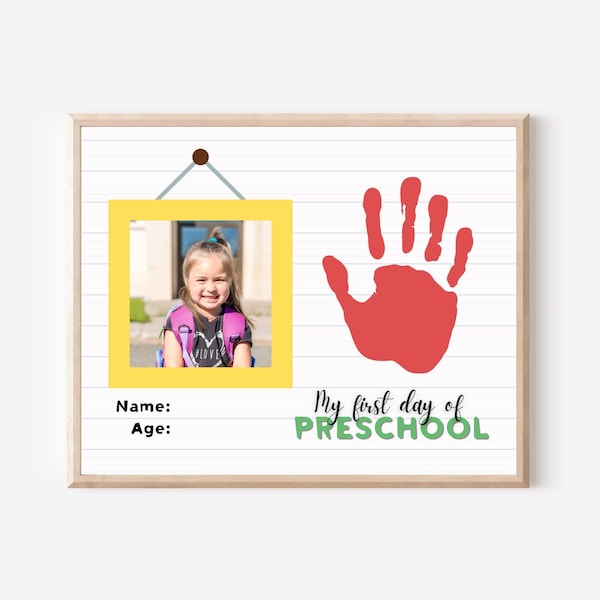 Back to School Handprint Craft - Etsy