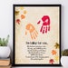Fall Leaf Poem Handprint Art, Printable Autumn Handprint, Baby Toddlers ...