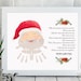 Santa Handprint Art, Christmas Handprint Poem, Christmas Handprint Art ...