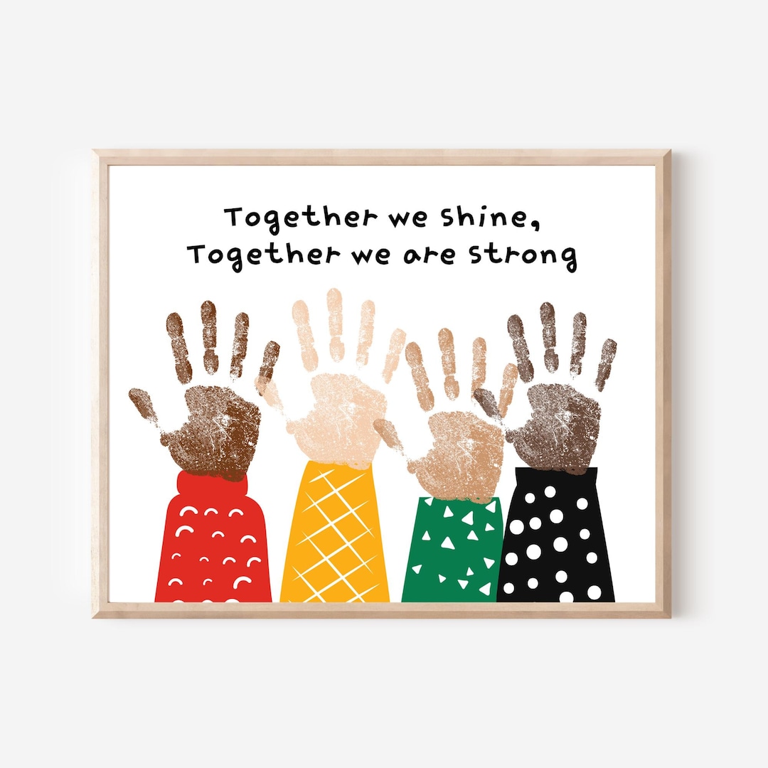 Diversity Handprint, MLK Day Handprint Craft, Black History Month ...