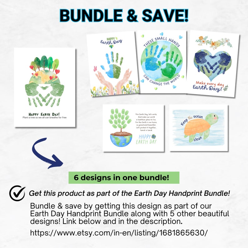 Plant a Tree Handprint Art, Earth Day Handprint, Handprint Craft ...