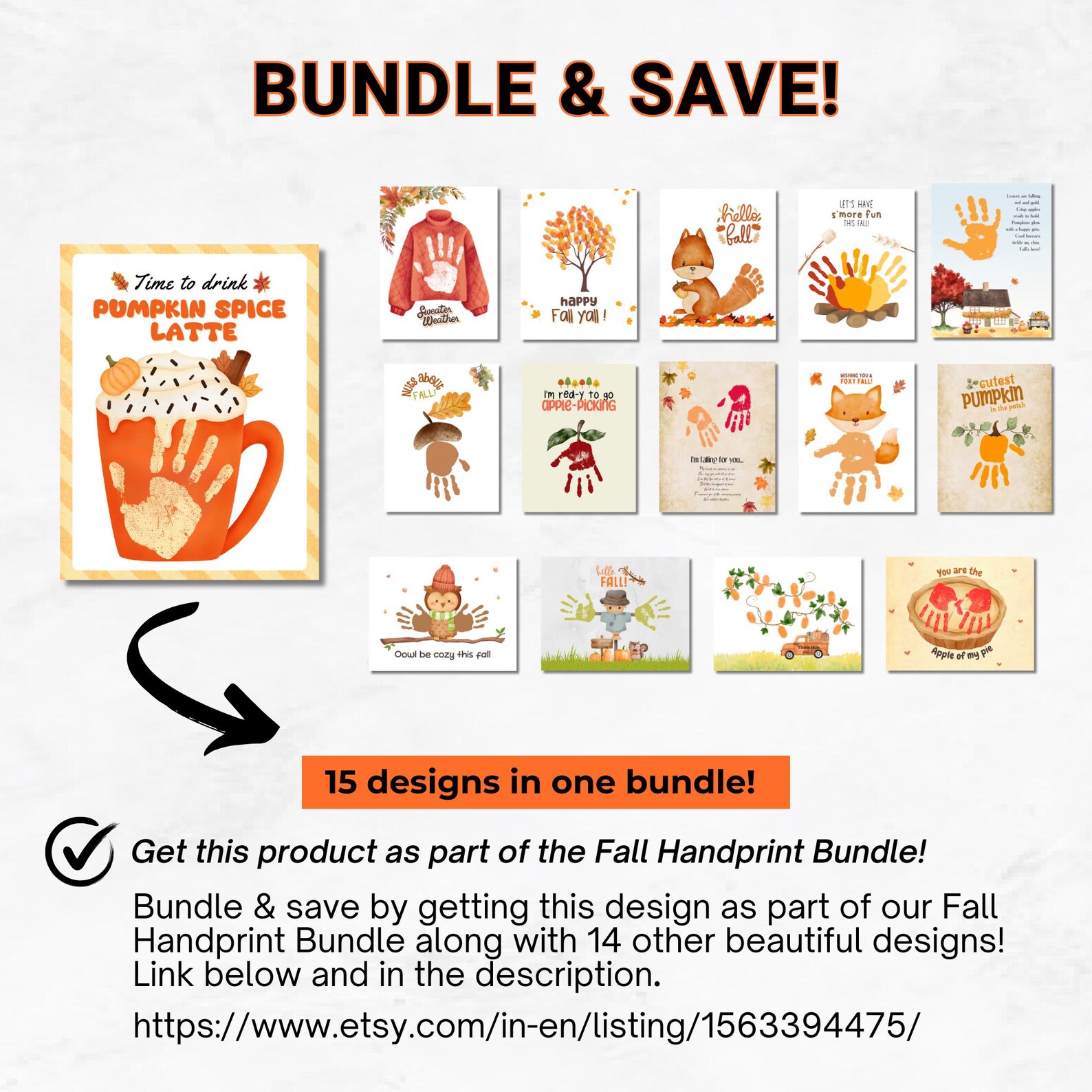 Pumpkin Spice Latte Handprint Craft, Fall Handprint Art, Pumpkin ...