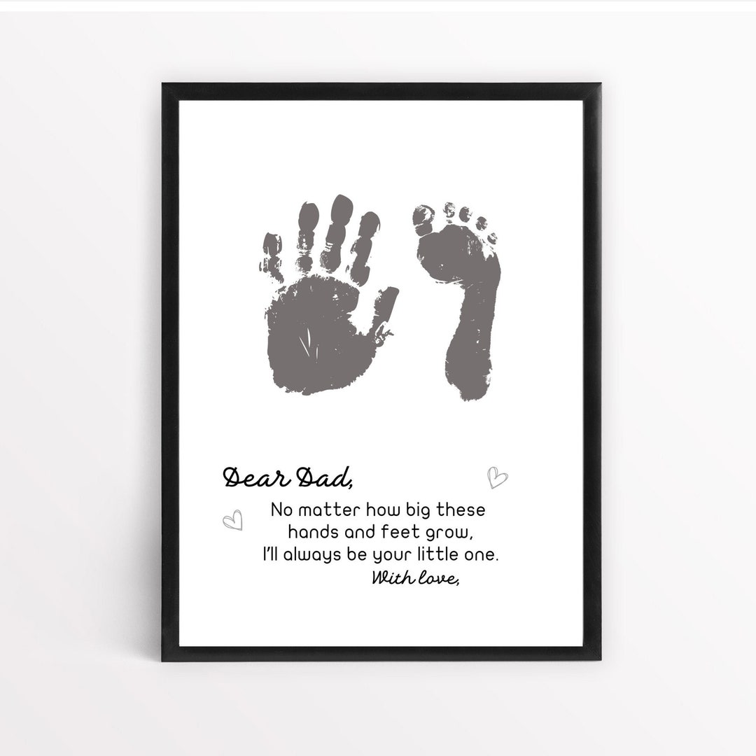 Dad Poem Handprint,dad Birthday Gift,father's Day Diy,father's Day ...