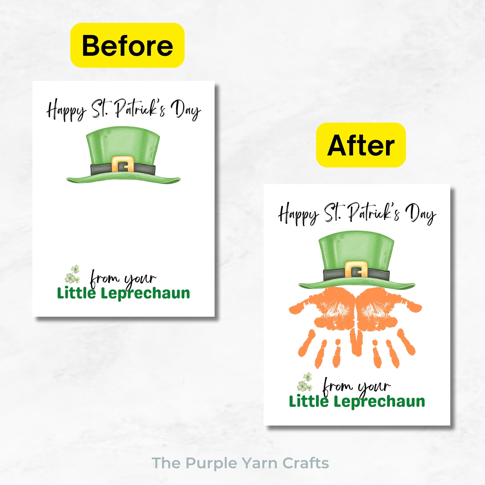 Leprechaun Handprint, St. Patrick's Day Handprint, Leprechaun Craft ...