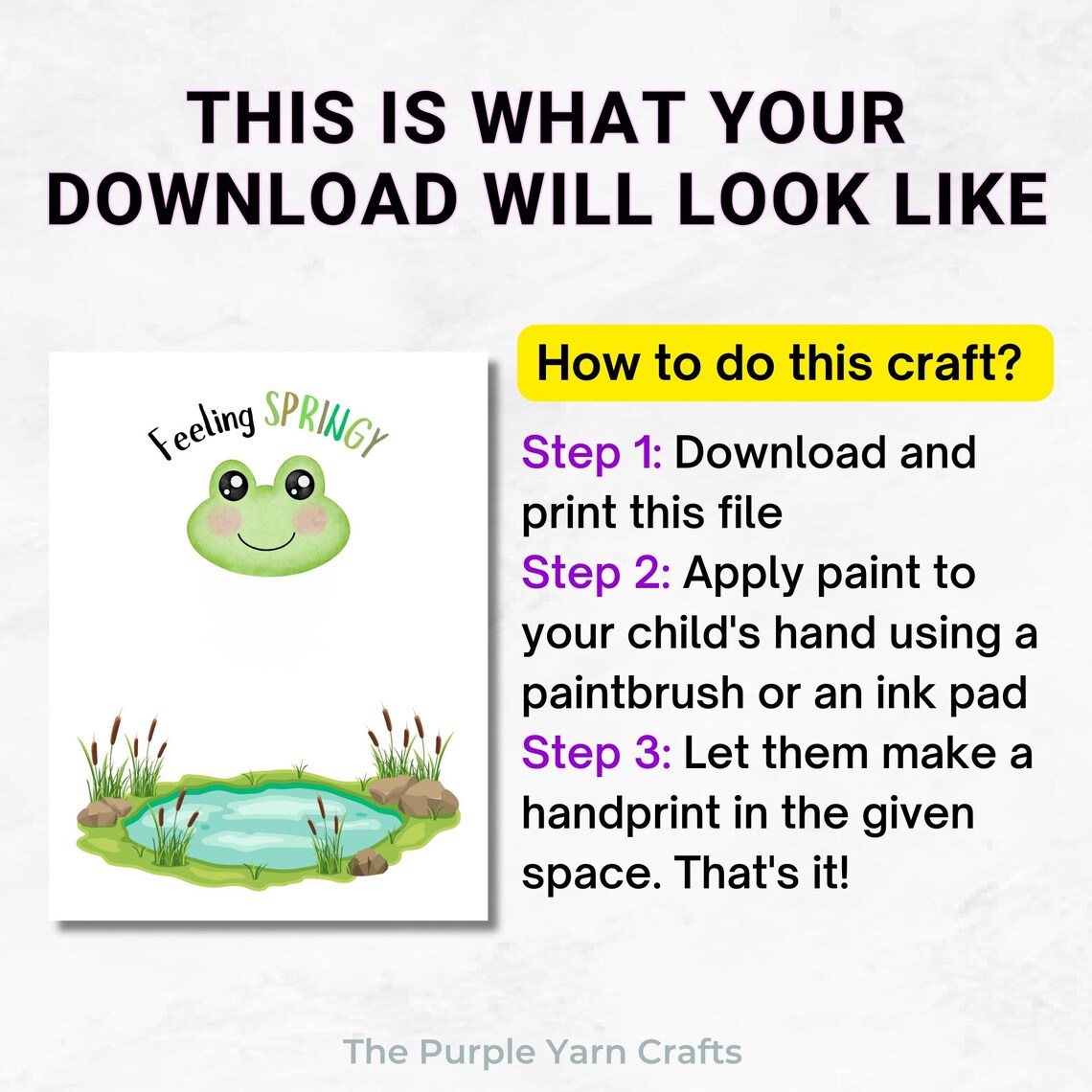 Feeling Springy Handprint, Spring Handprint Art, Frog Handprint ...