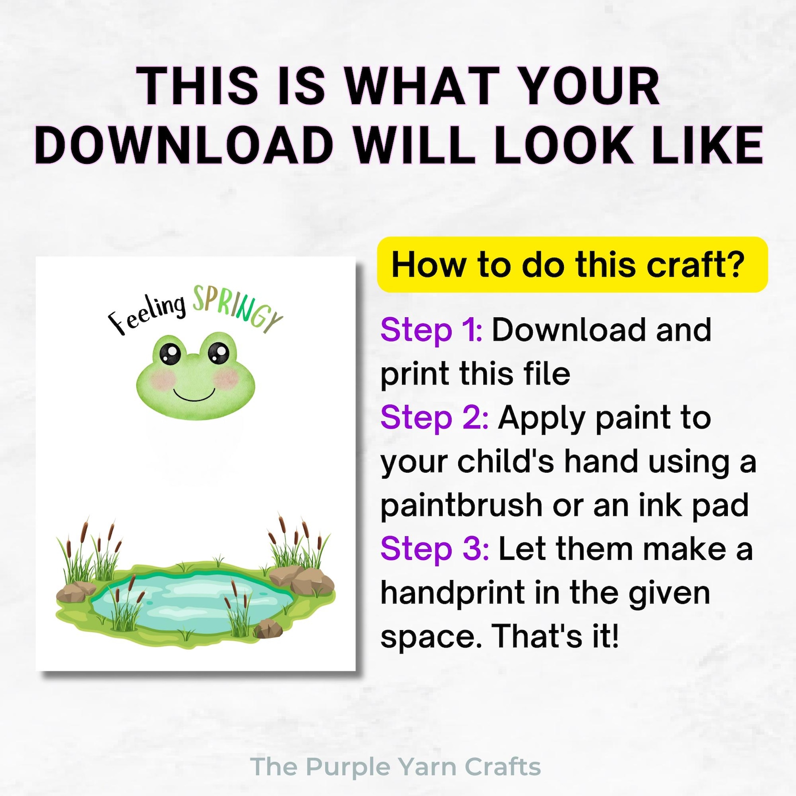 Feeling Springy Handprint, Spring Handprint Art, Frog Handprint ...
