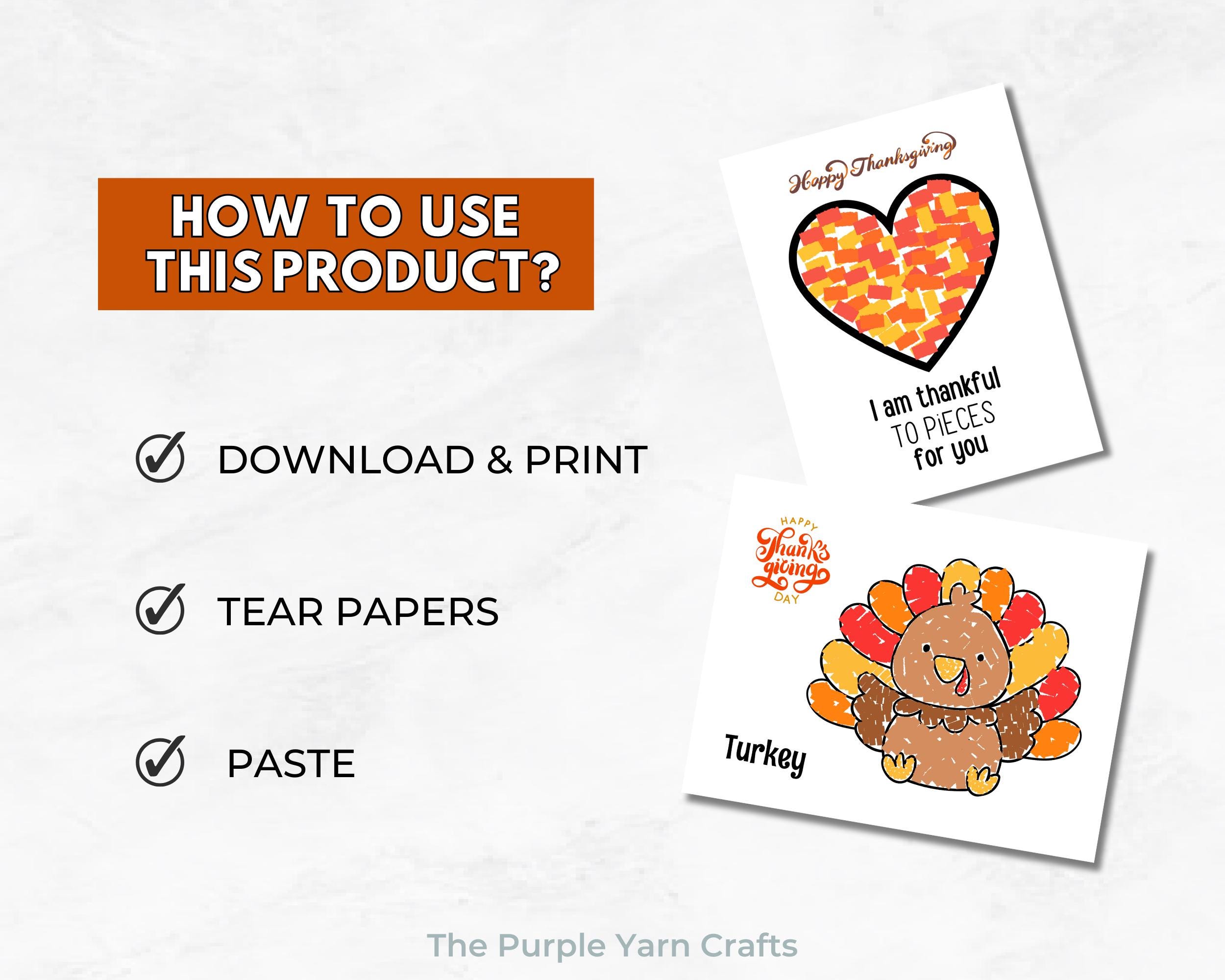 Torn Paper Craft Thanksgiving, Thanksgiving Craft, Turkey Torn Paper ...