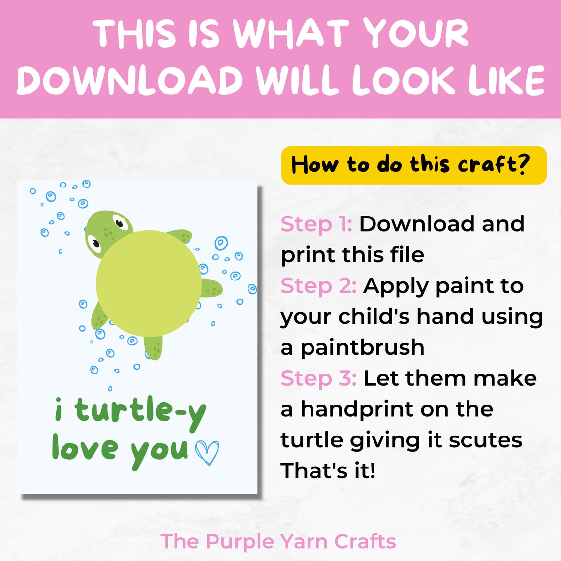 Valentine's Day Turtle Handprint Art, Grandma Handprint, Sea Animal ...