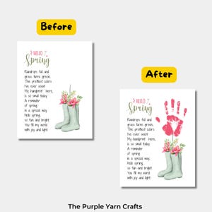 Spring Handprint Craft Bundle, Spring Printable, Daycare Preschool ...
