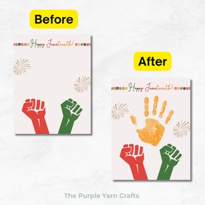 Happy Juneteenth Handprint, Juneteenth Craft, Juneteenth Activity ...