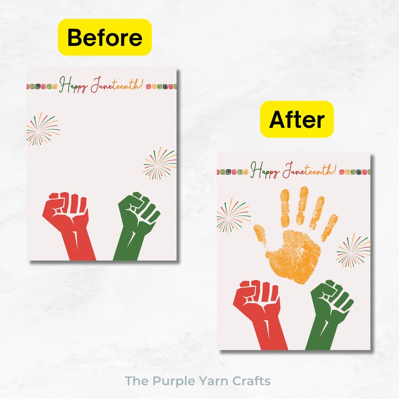 Happy Juneteenth Handprint, Juneteenth Craft, Juneteenth Activity ...