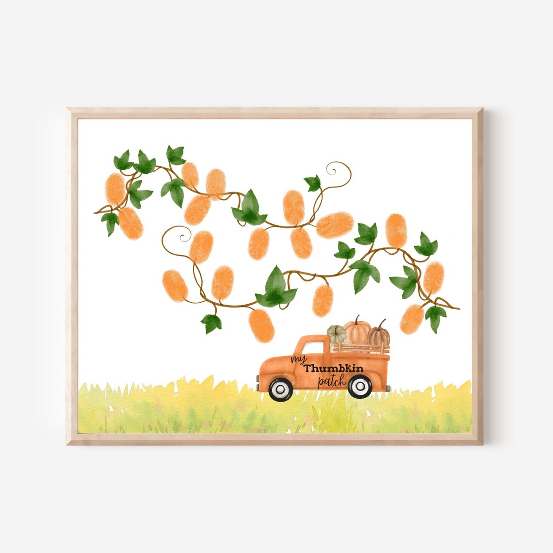 Thumbkin Patch Craft, Fall Fingerprint Craft, Fingerprint Pumpkin, Fall ...