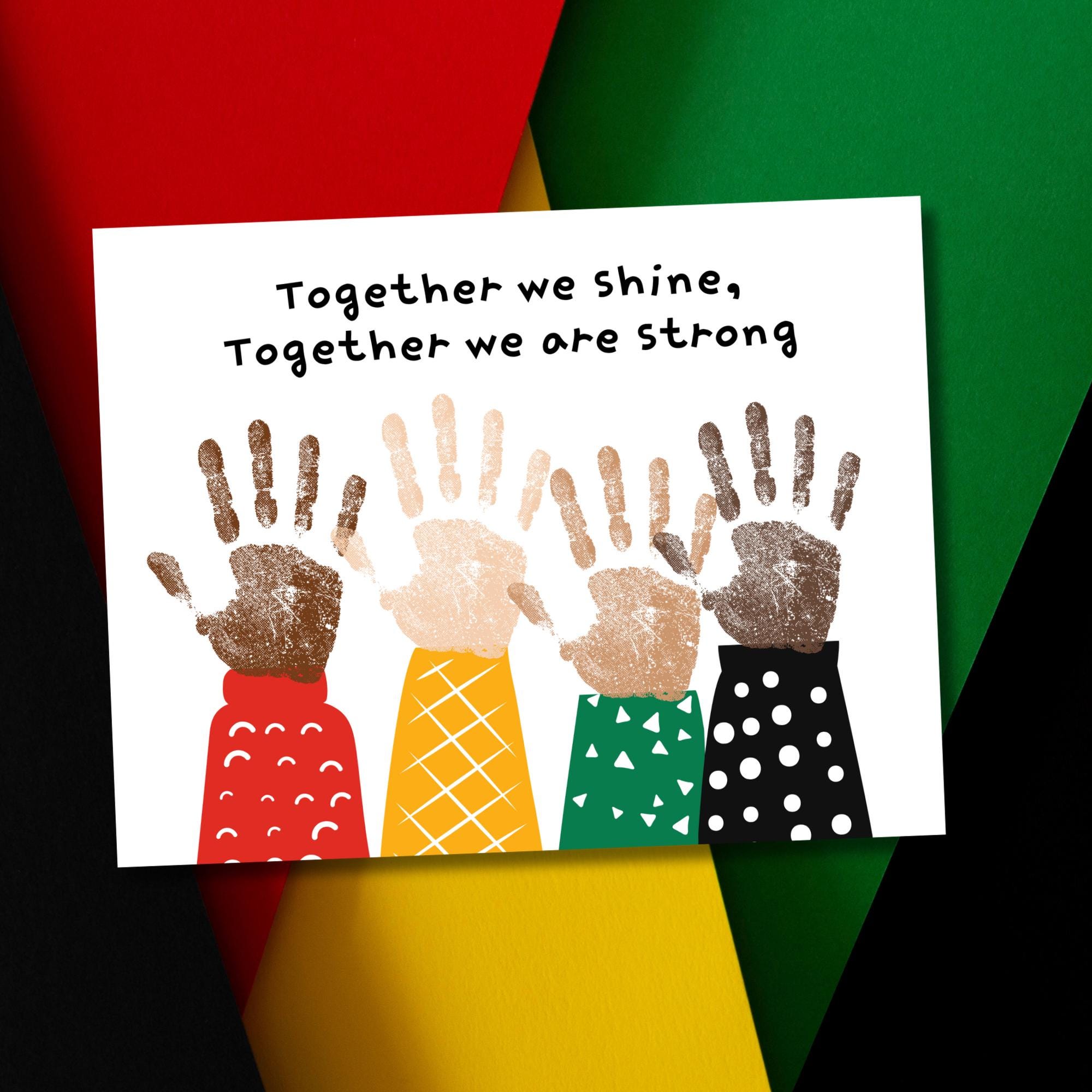 Diversity Handprint, MLK Day Handprint Craft, Black History Month ...