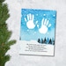 Snowflake Handprint Art, Winter Poem Handprint, Winter Craft Toddler ...