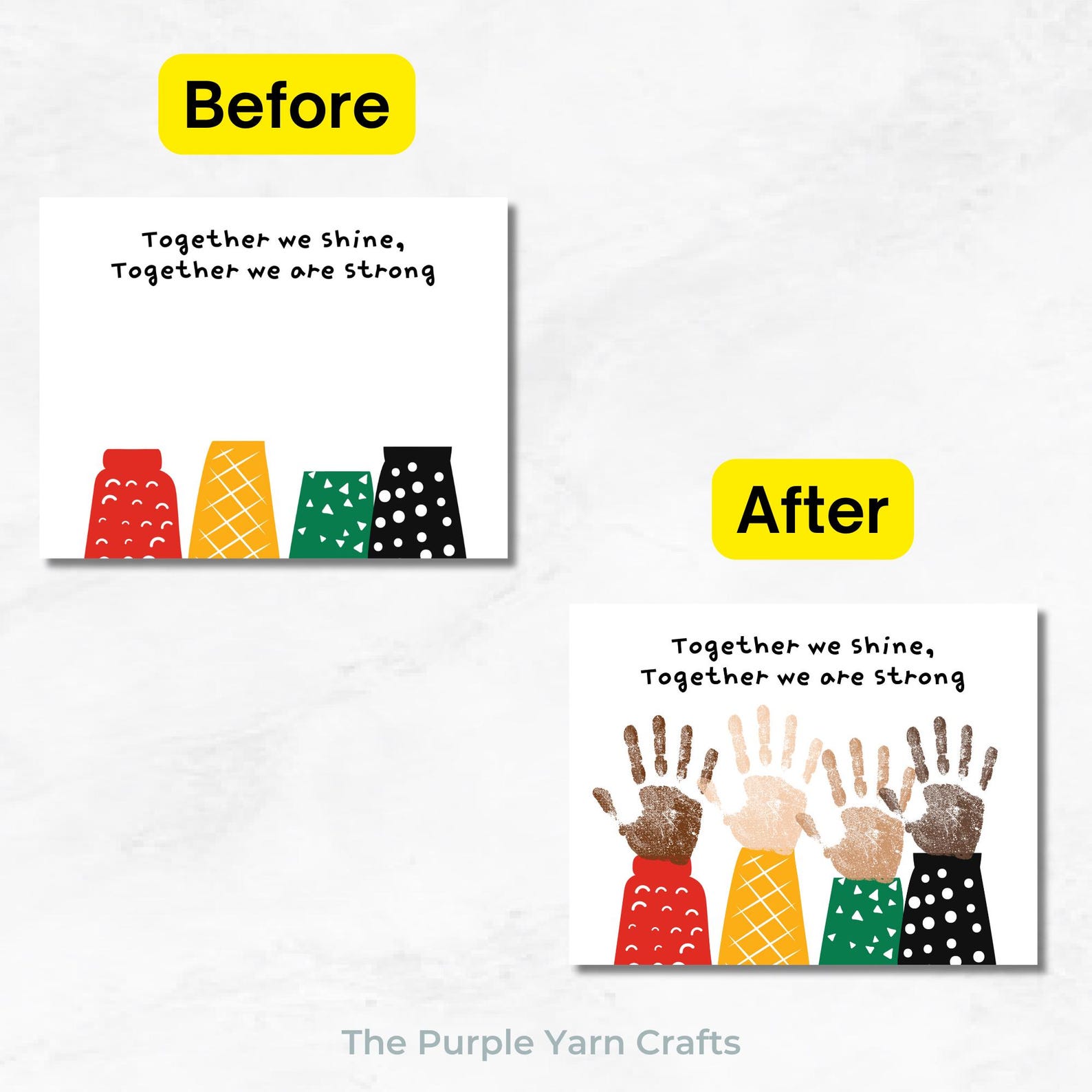 Diversity Handprint, MLK Day Handprint Craft, Black History Month ...