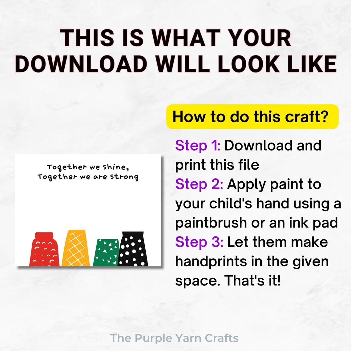 Diversity Handprint, MLK Day Handprint Craft, Black History Month ...