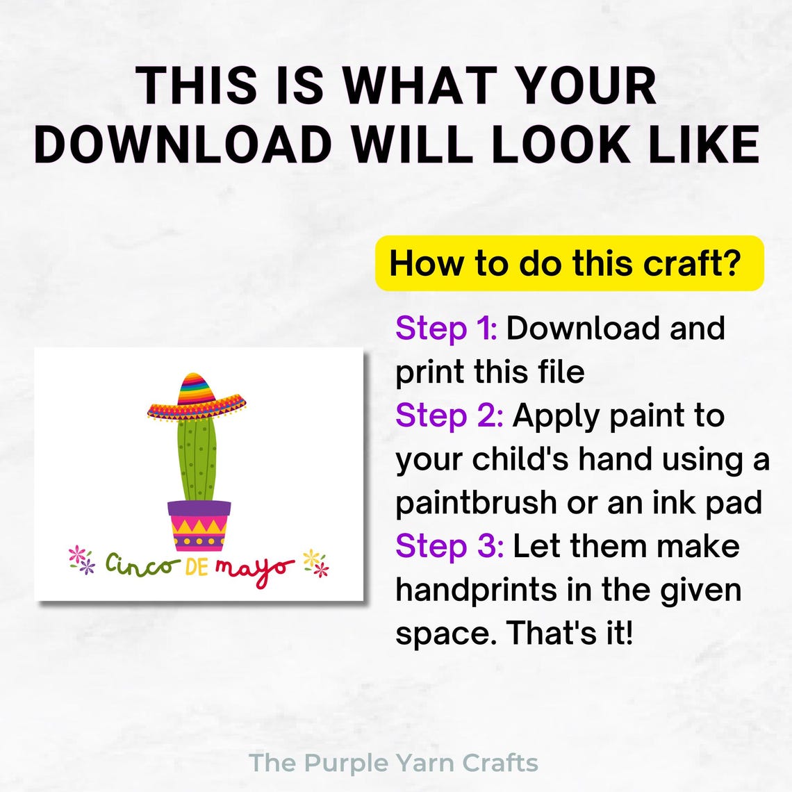 Cinco De Mayo Handprint Art, Cactus Handprint, Cinco De Mayo Preschool ...