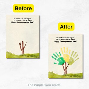 Grandparents' Day Handprint Tree , Grandparent's Day Handprint Craft ...