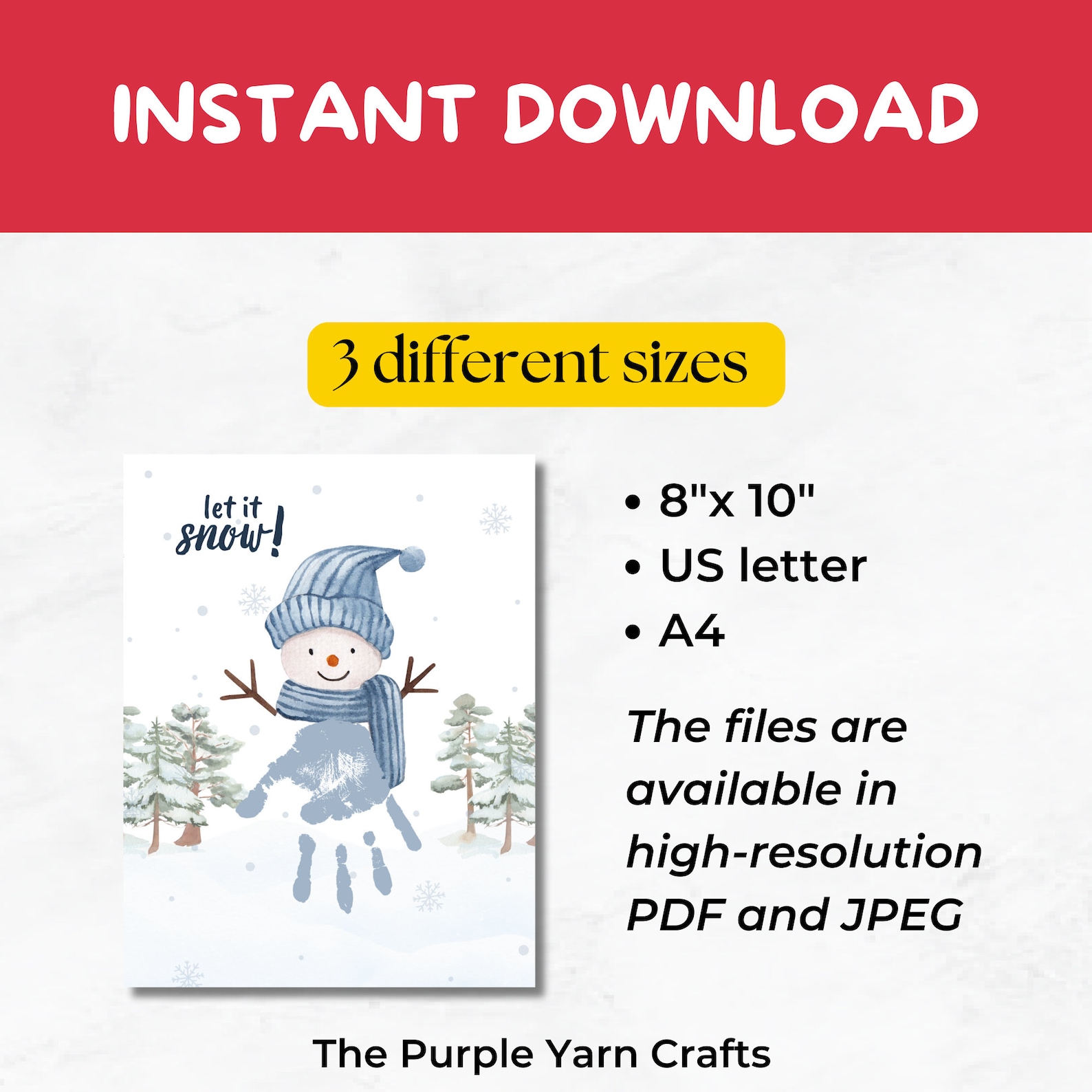 Snowman Handprint Art, Snowman Craft, Snowman Printable, Snowman ...