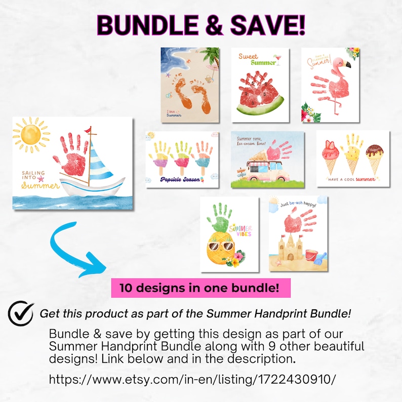 Sailing Into Summer Handprint Art, Sailboat Handprint, Baby Toddler ...