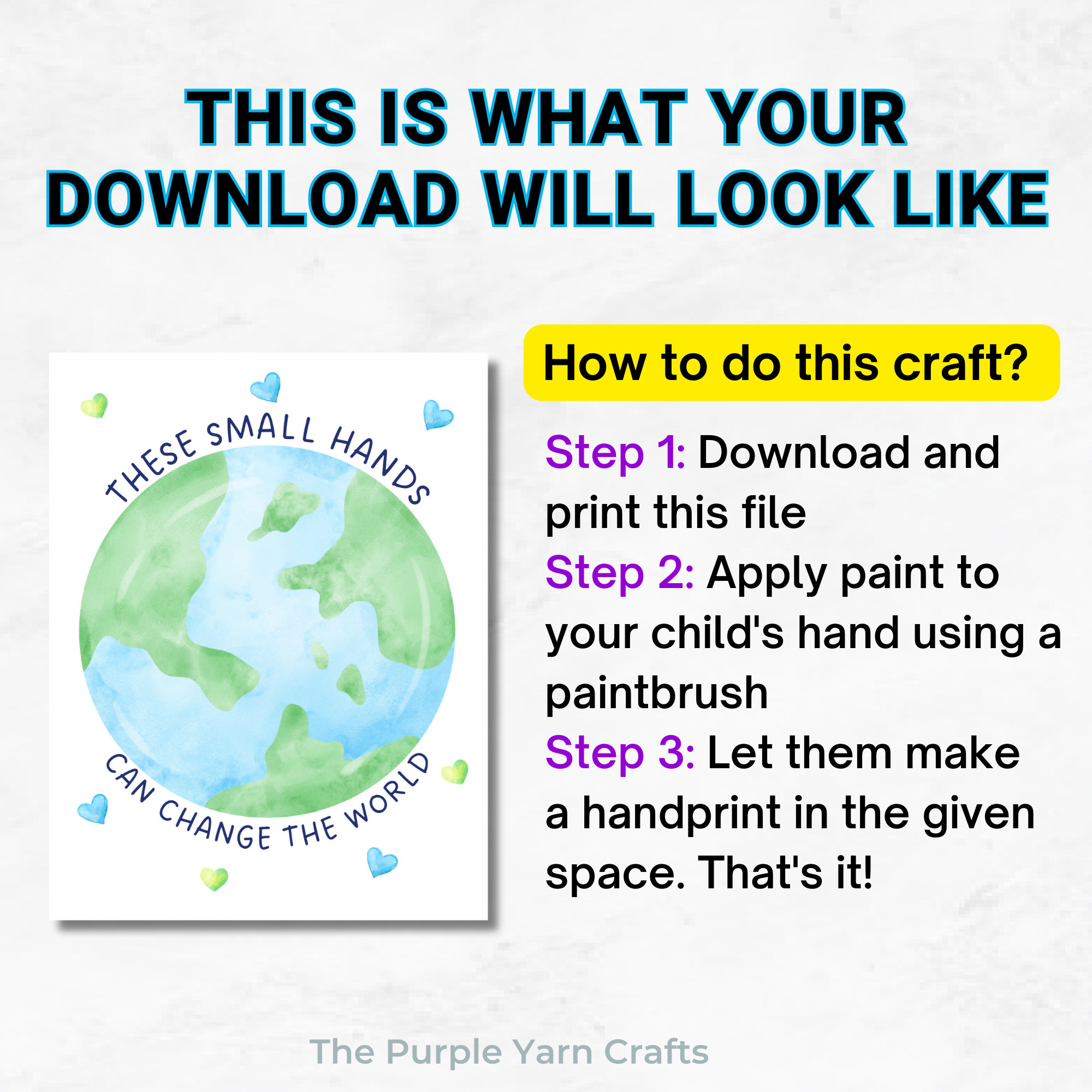 Earth Day Handprint Art, Small Hands Change the World, Earth Day ...