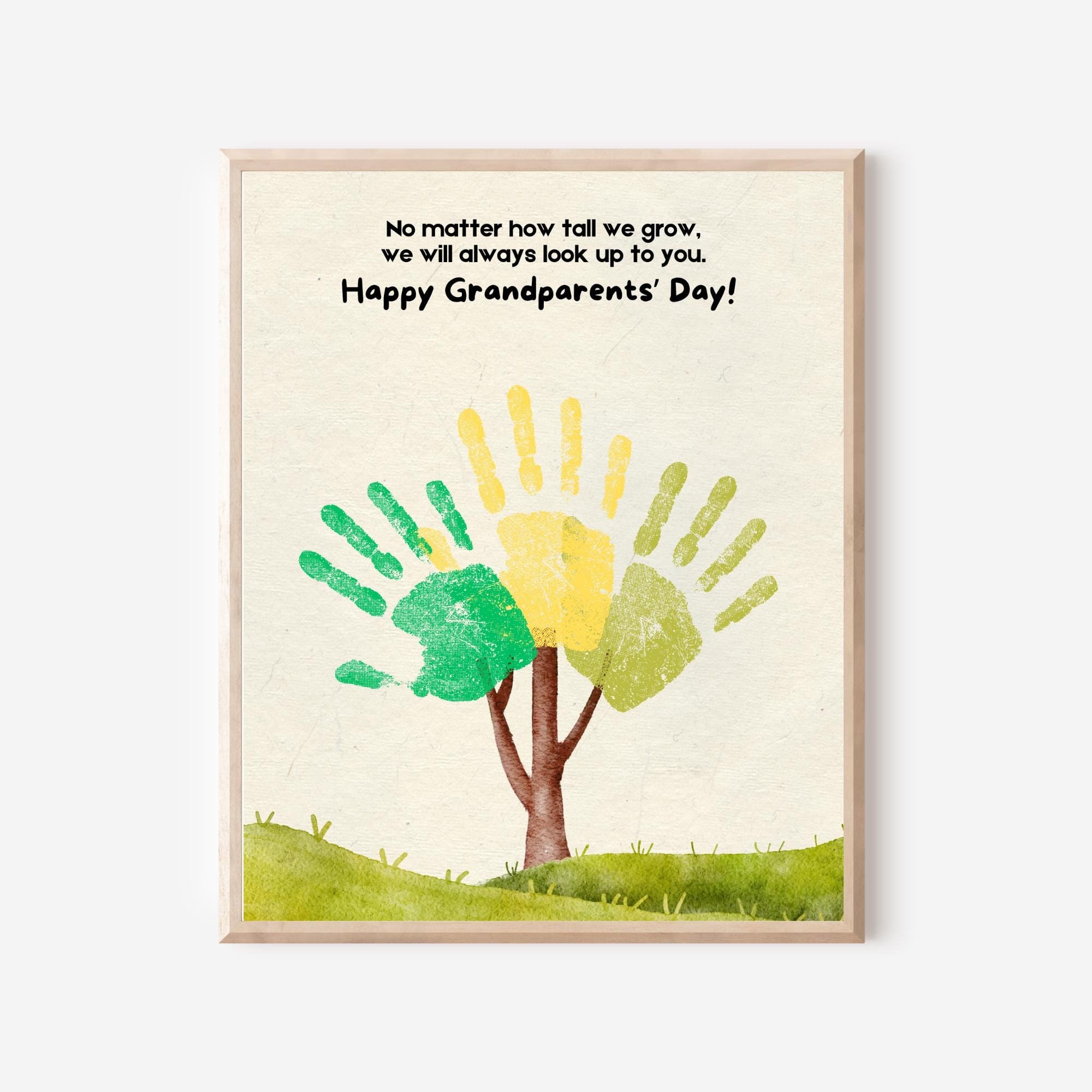 Grandparents' Day Handprint Tree , Grandparent's Day Handprint Craft ...