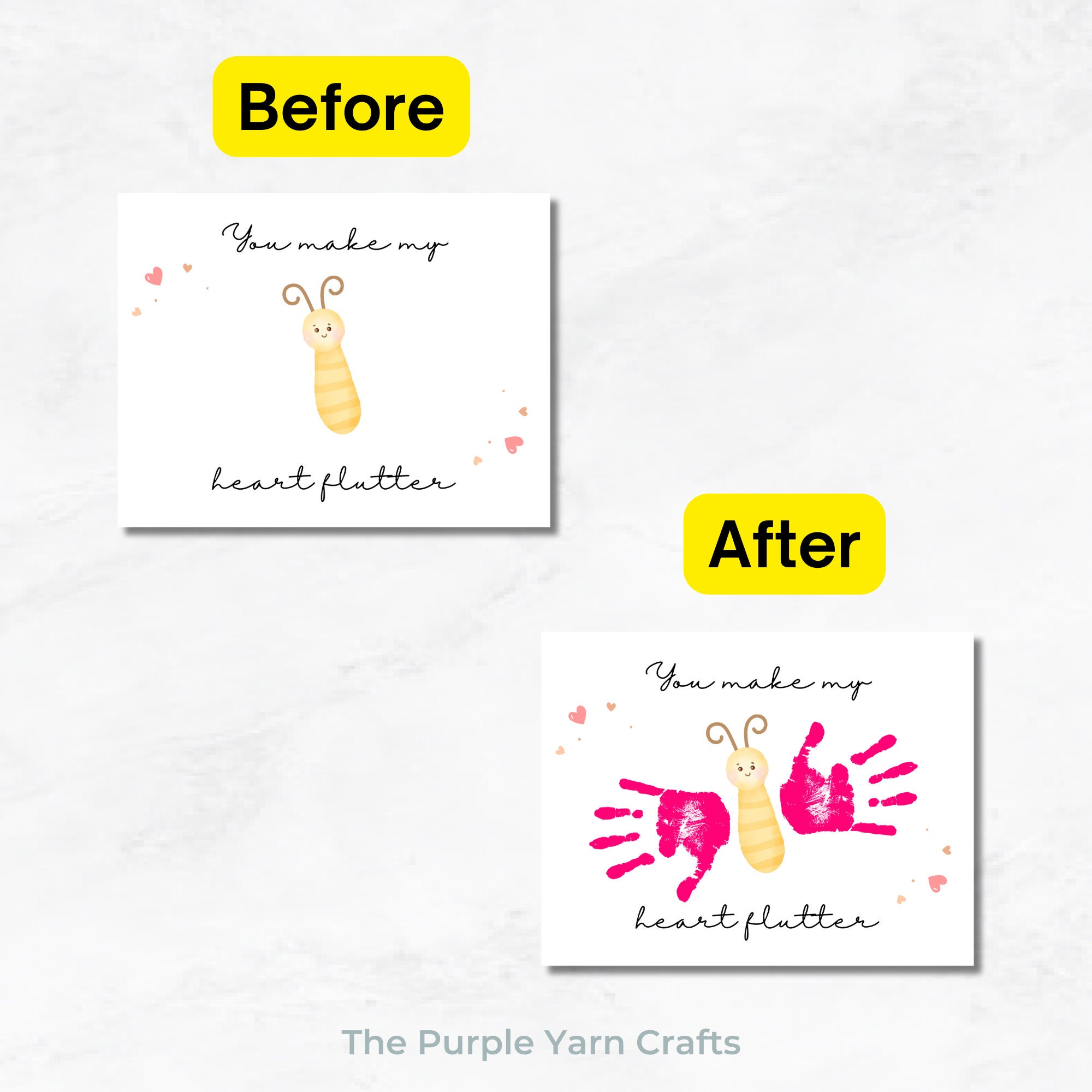 Butterfly Handprint, Valentine's Day Handprint, Preschool Valentines ...