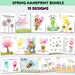 Spring Handprint Craft Bundle, Spring Printable, Daycare Preschool ...