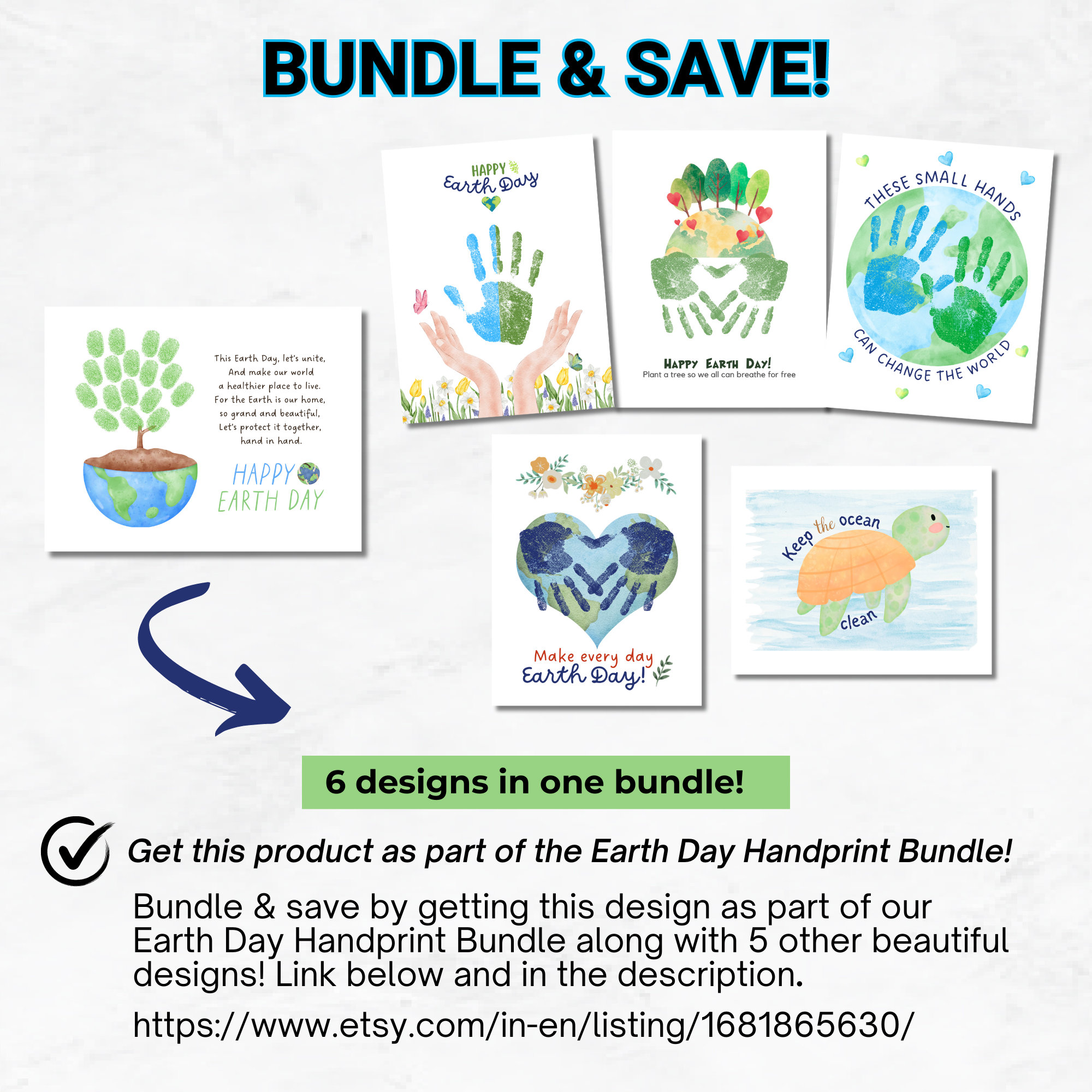 Earth Day Fingerprint Tree, Thumbprint Tree, Earth Day Printable, Earth ...