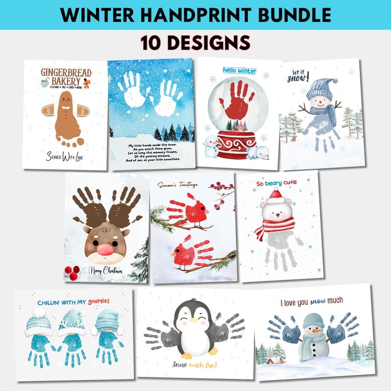 Handprint Art - Etsy