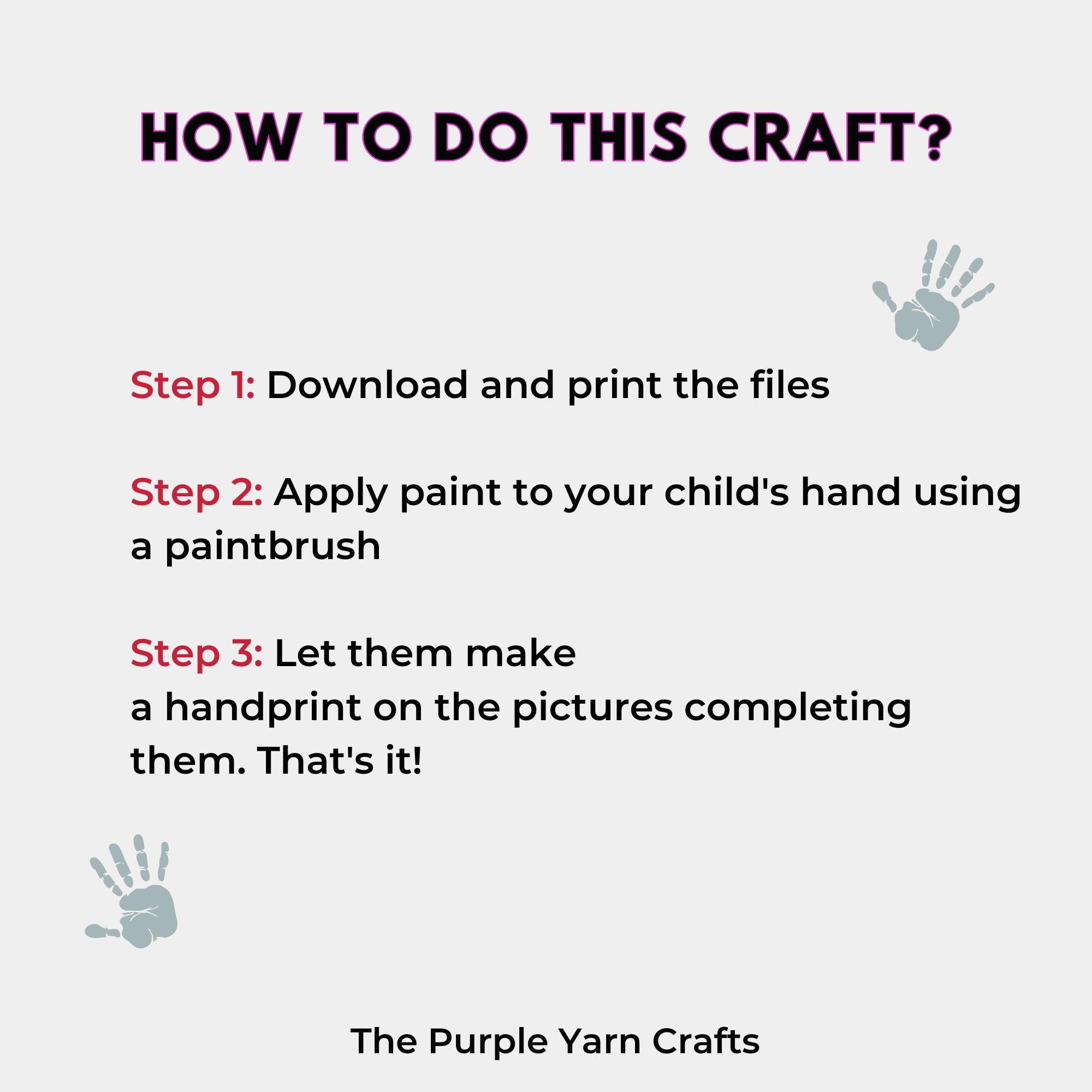 Spring Handprint Craft Bundle, Spring Printable, Daycare Preschool ...