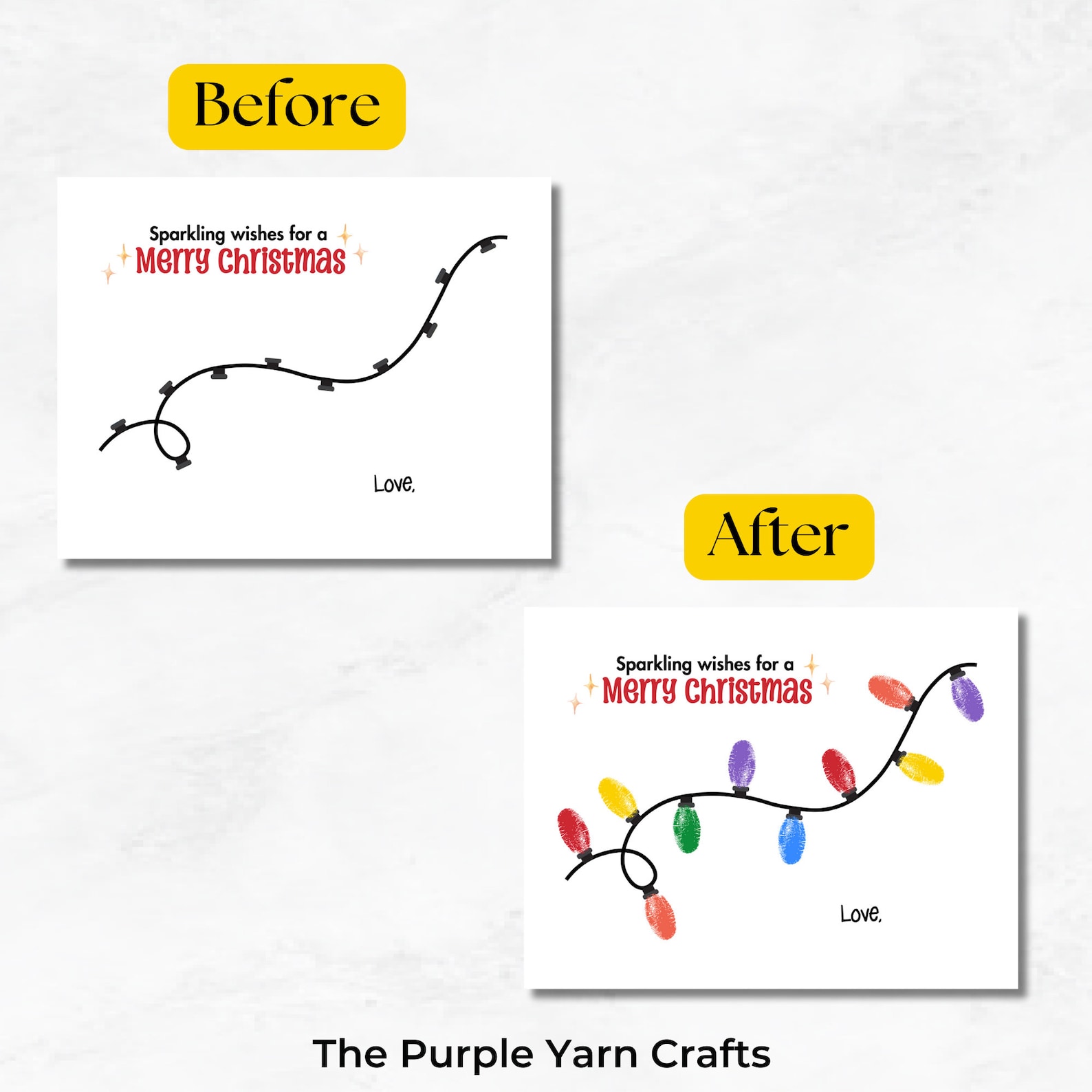 Christmas Lights Thumbprint Art, Handprint Christmas Lights, Preschool ...