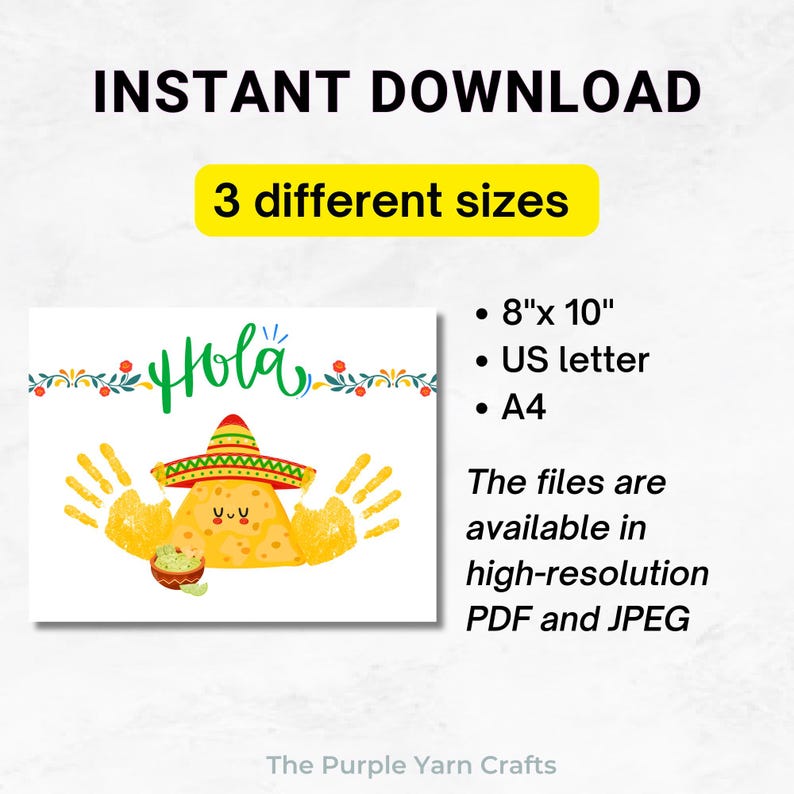 Cinco De Mayo Handprint, Nachos Handprint, Cinco De Mayo Preschool ...