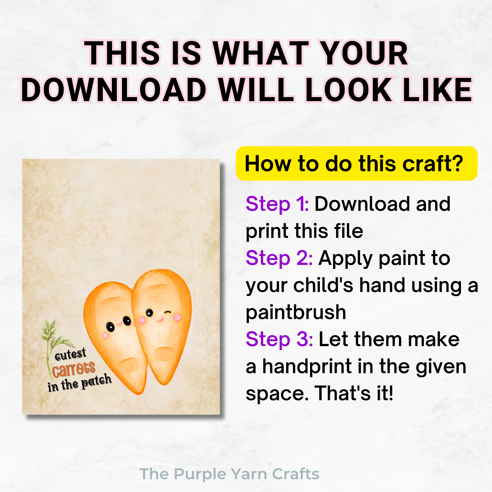 Cutest Carrots in the Patch Handprint, Easter Handprint, Christian ...