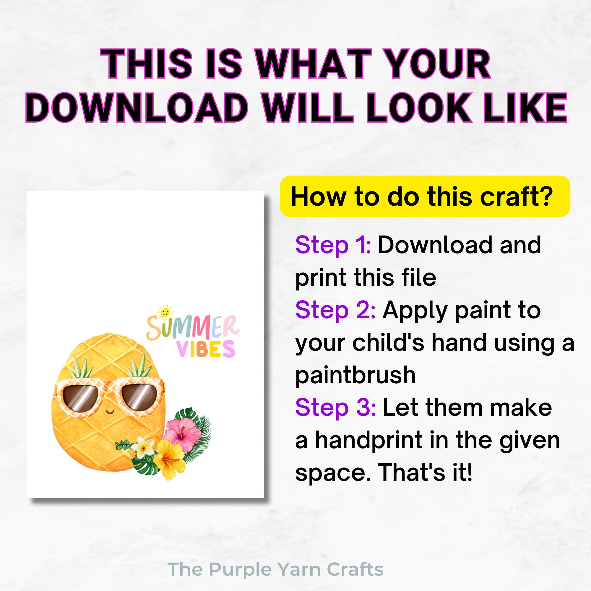 Summer Handprint Art, Summer Craft Kids, Pineapple Handprint, Baby ...