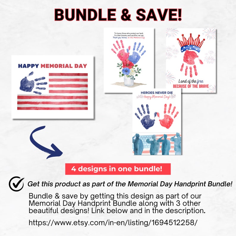 Flag Handprint Craft, Memorial Day Handprint, Memorial Flag, Memorial ...