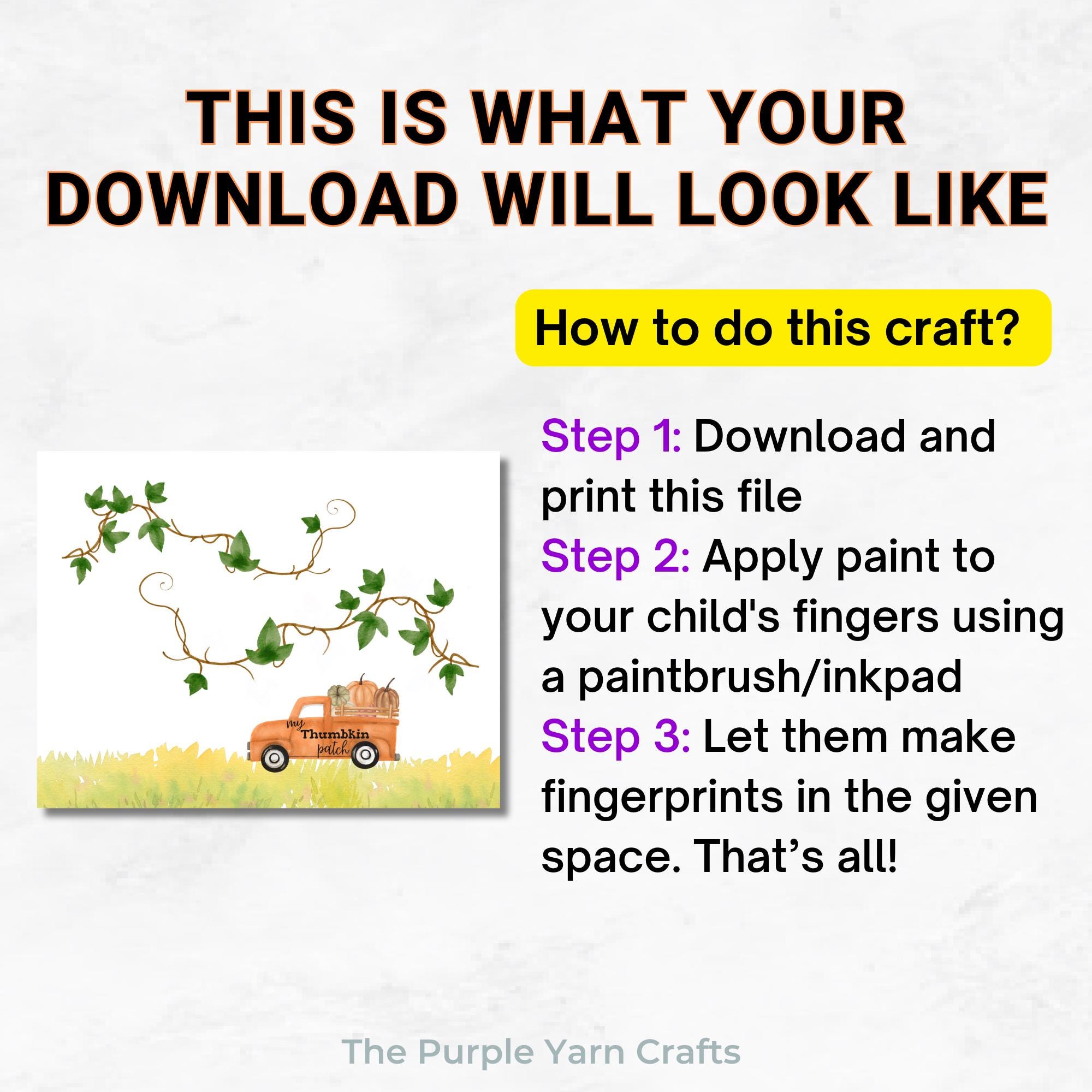 Thumbkin Patch Craft, Fall Fingerprint Craft, Fingerprint Pumpkin, Fall ...