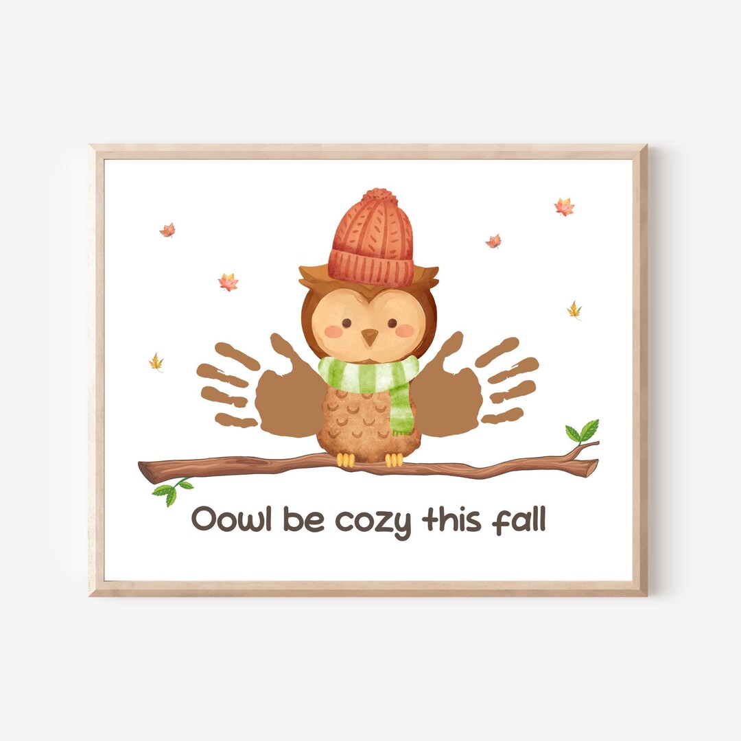 Fall Handprint Art, Toddler Handprint Art Fall,fall Daycare Printable ...