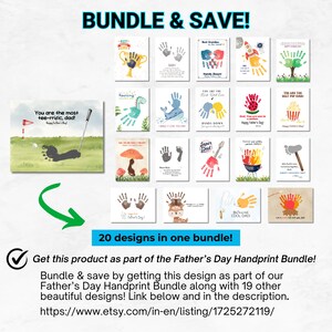 Father's Day Golf Footprint, Father's Day Golf Gift, Father's Day DIY ...