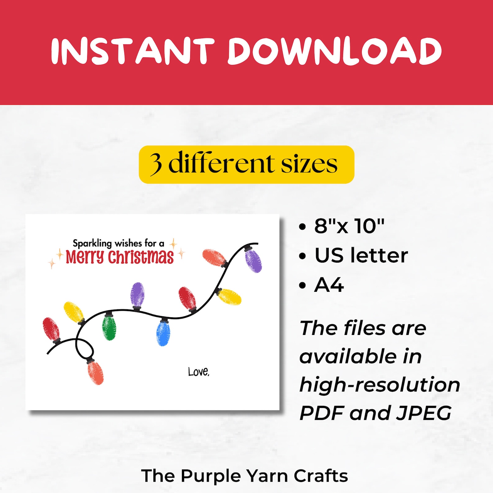 Christmas Lights Thumbprint Art, Handprint Christmas Lights, Preschool ...