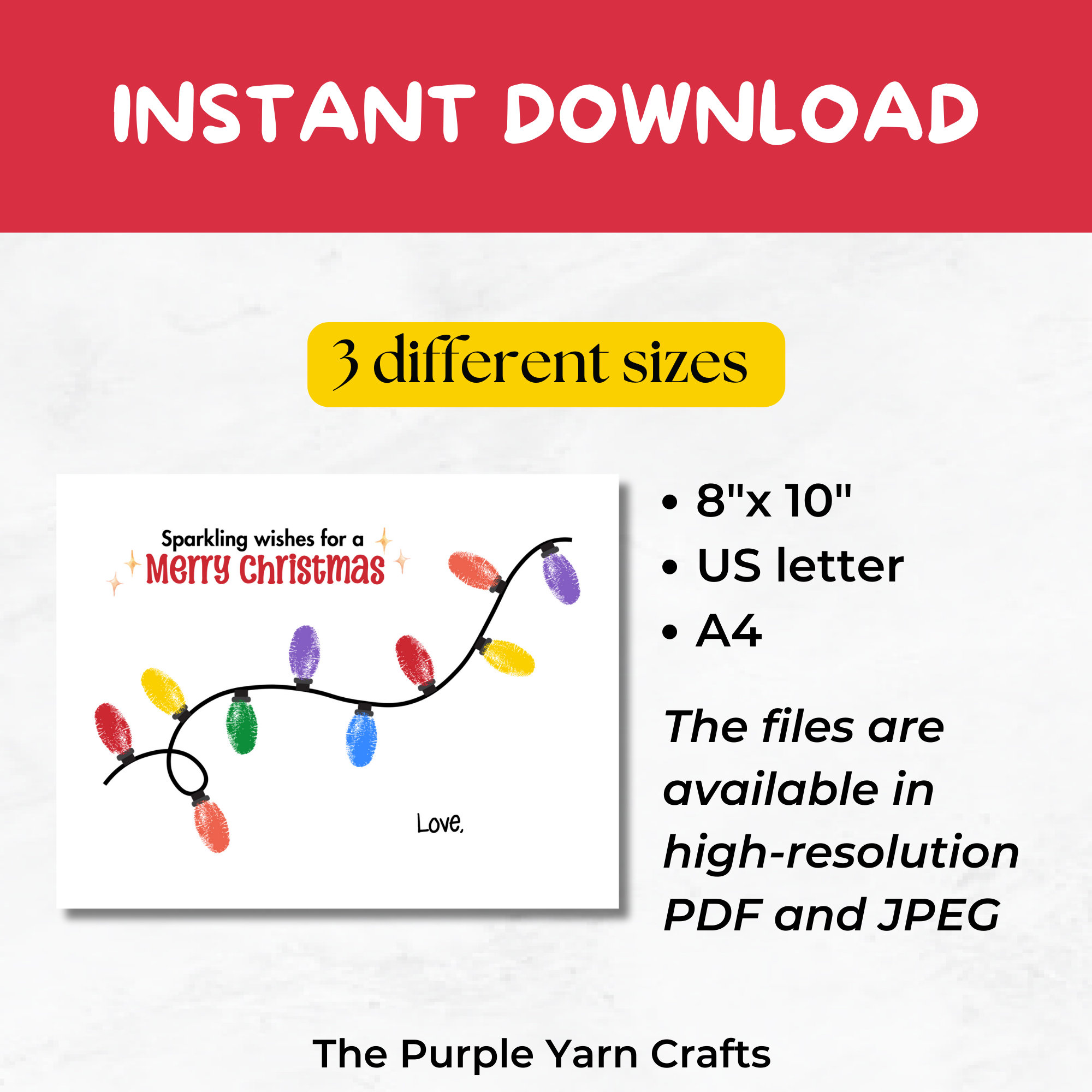 Christmas Lights Thumbprint Art, Handprint Christmas Lights, Preschool ...