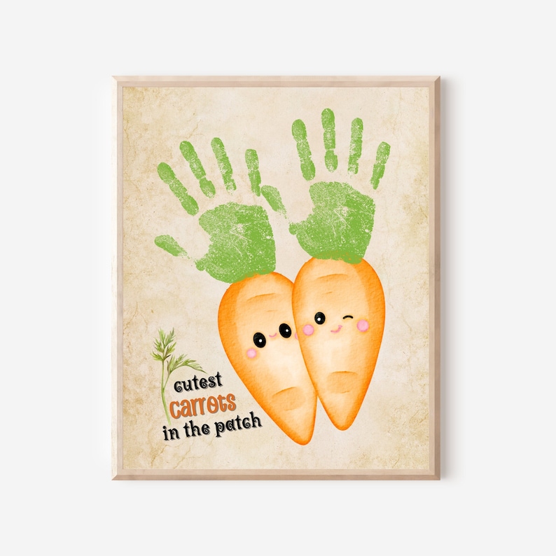 Cutest Carrots in the Patch Handprint, Easter Handprint, Christian ...