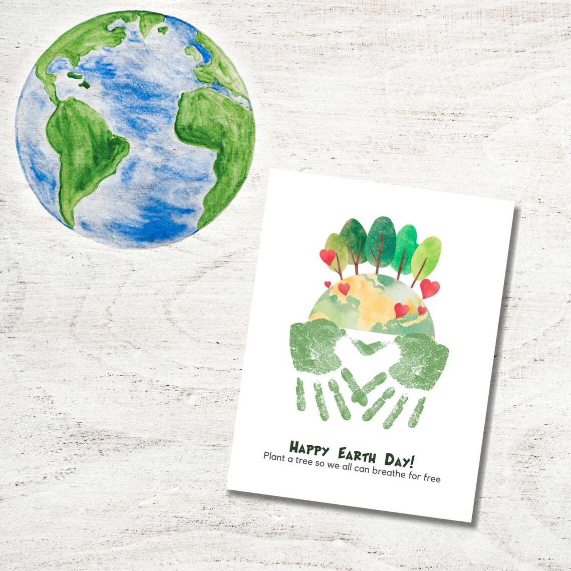 Plant a Tree Handprint Art, Earth Day Handprint, Handprint Craft ...
